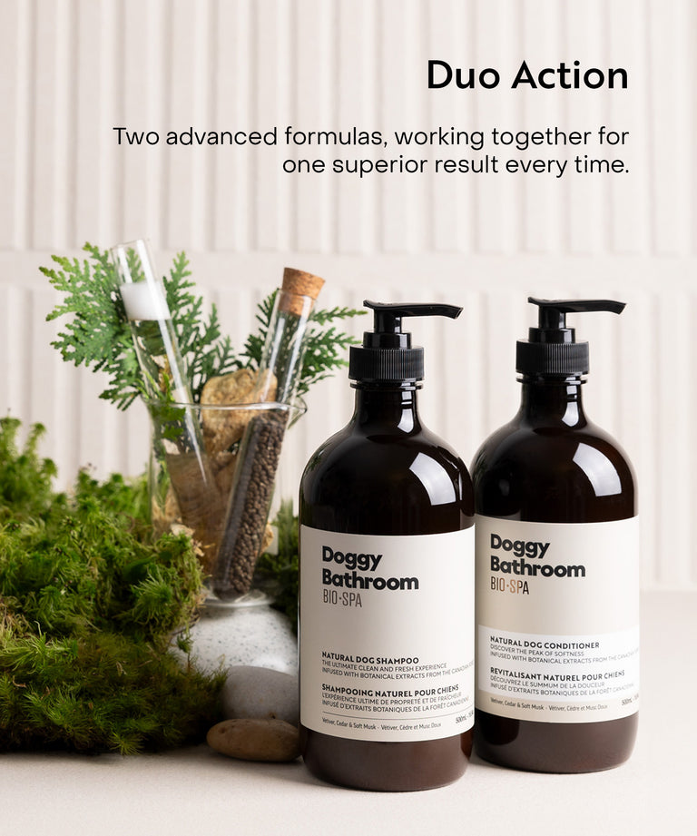 Best Natural Dog Shampoo & Conditioner Duo | BIO•SPA Grooming Kit ...
